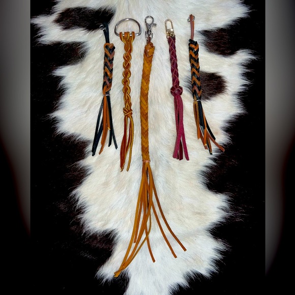 Hand Crafted | Accessories | Hand Made Braided Leather Keychains Purse ...